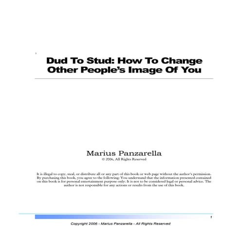 How To Change Other People’s Image Of You | PDF