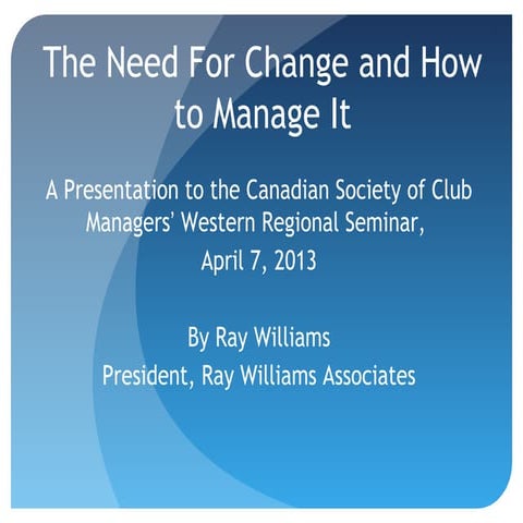Why Change is So Hard | PPT