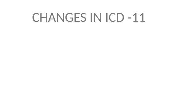 ICD 11.pptx classification of mental disorder | PPTX