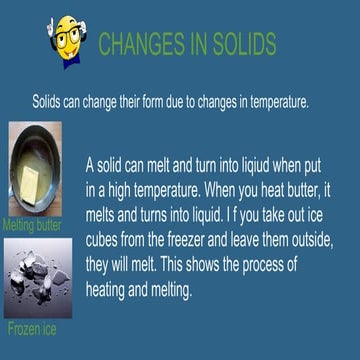Changes in solids | PPT