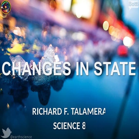 Changes of state in matter.pptx Grade 10 | PPTX