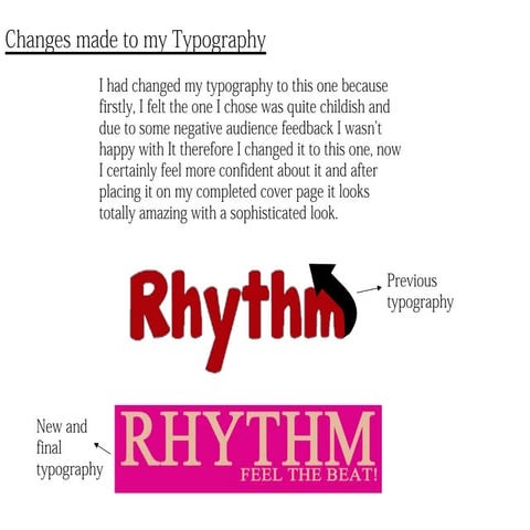 Changes on typography | PPT