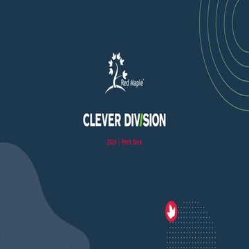 Clever Division: Redefining Business Strategies with Red Maple Solutions | PPTX