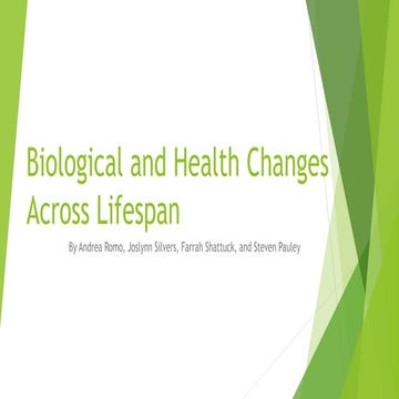 Changes through lifespan | PPTX