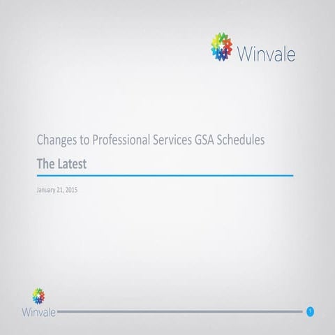 Changes to Professional Services GSA Schedules: The Latest | PDF