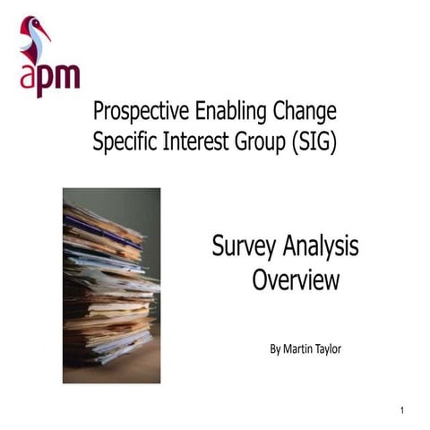 Change survey analysis overview Martin Taylor | PPTX