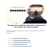 Secrets of Success | PDF