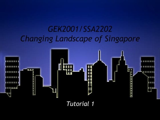 Changing Landscape Tutorial 2 | PPT