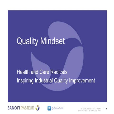 Quality Mindset. Health & Care Radicals Inspiring Industrial Quality ...