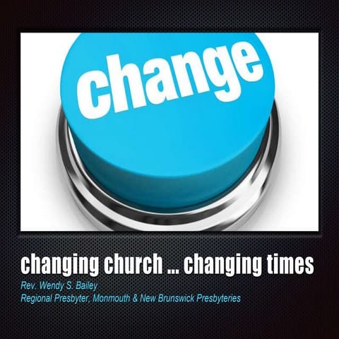 Changing church changing times | PPTX