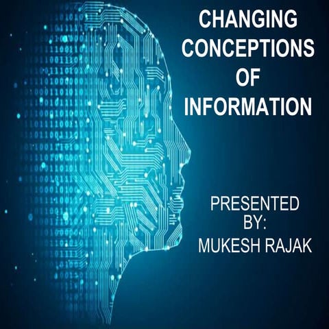 Changing conceptions of information | PPT