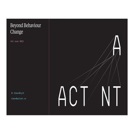 Beyond Behaviour Change | PDF