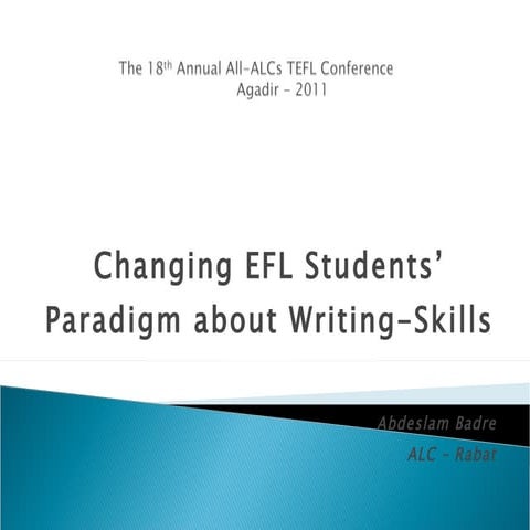 Changing efl student paradigm about writing | PPT