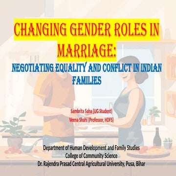 CHANGING GENDER ROLES IN MARRIAGE: NEGOTIATING EQUALITY AND CONFLICT IN ...