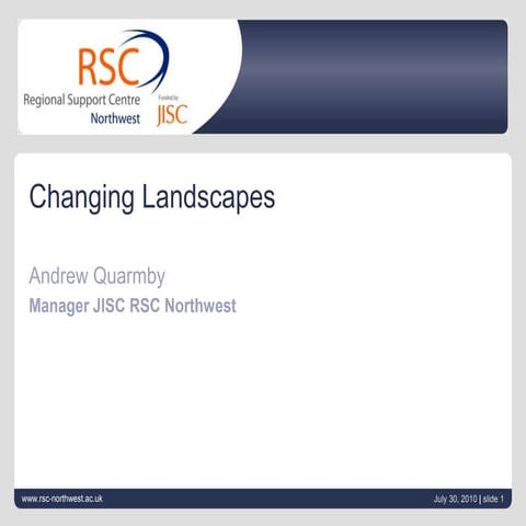 Changing landscapes | PPTX