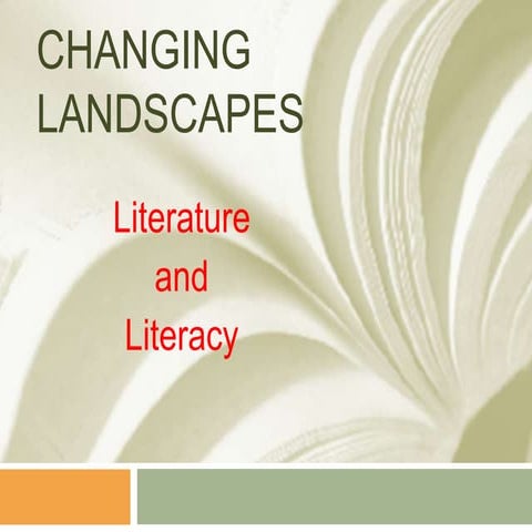 Changing landscapes | PPT