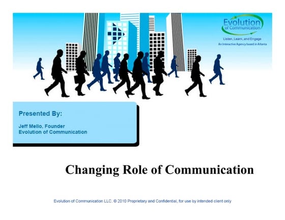 Evolution Of Communication presentations