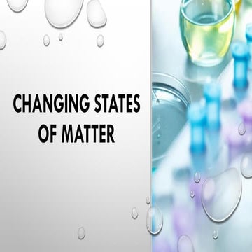 Changing States of Water Primary 6 Science | PPTX