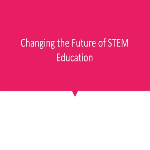 Changing the Future of STEM Education | PDF