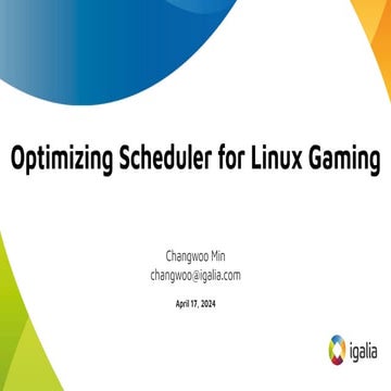 Optimizing Scheduler For Linux Gamingpdf Operating Systems Computer Software And Applications