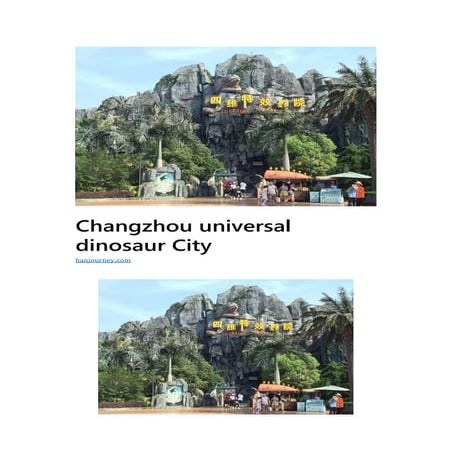 Changzhou universal dinosaur city | PDF