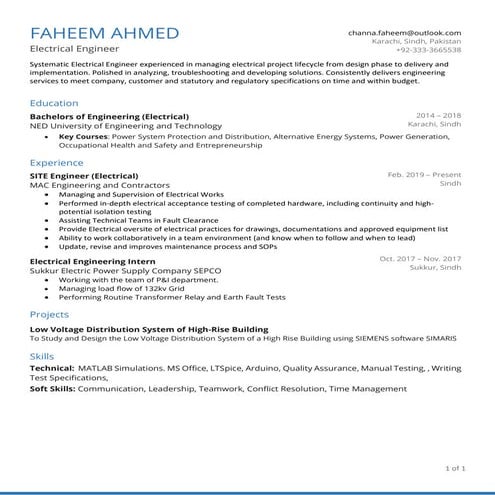 FaheemCV | PDF