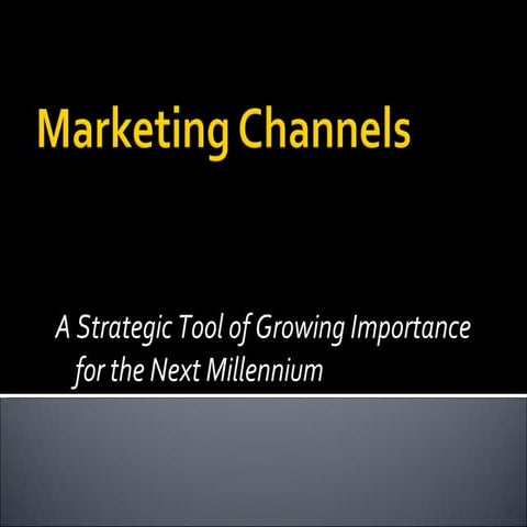 Channel Concept | PPT