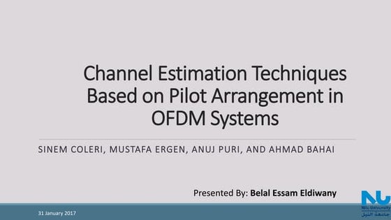 MIMO Channel Estimation Using the LS and MMSE Algorithm | PDF | Computer Networking | Computing