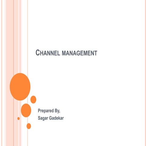 Channel management | PPT