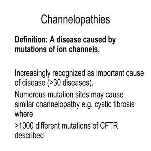 Channelopathies pamela | PPT