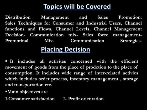 Distribution channels marketing management ppt | PPTX | Automotive ...