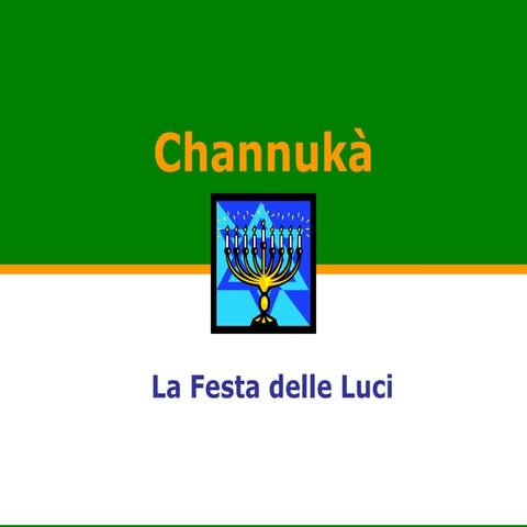 Channukà La Festa Delle Luci | PPT | Judaism | Religion & Spirituality