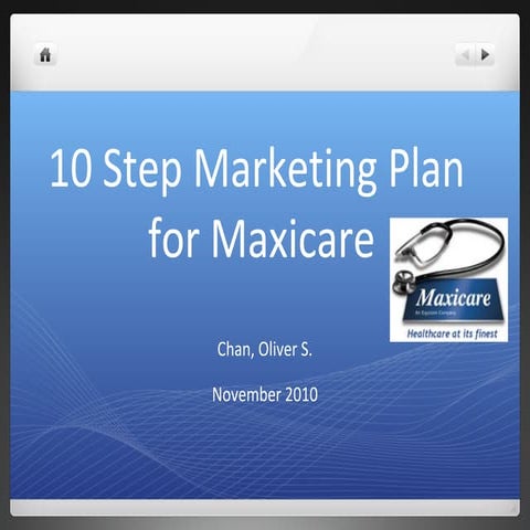 Chan, oliver 10 step marketing plan | PPT