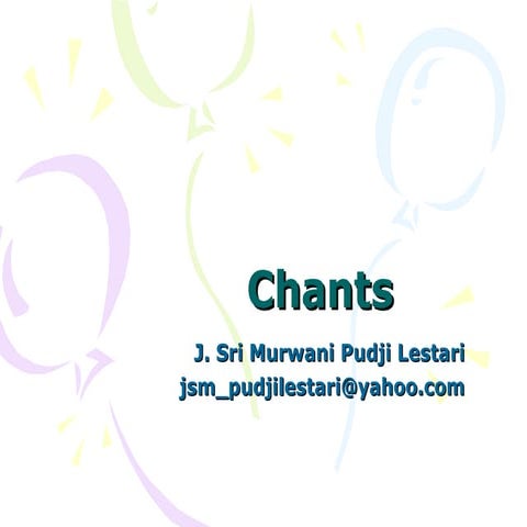 Chants copy | PPT