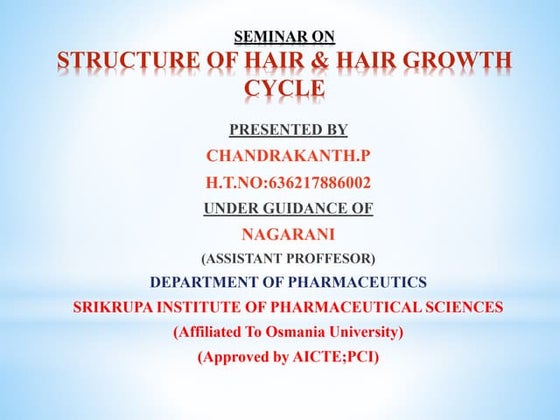 Anatomy of hair and hair cycle | PPT