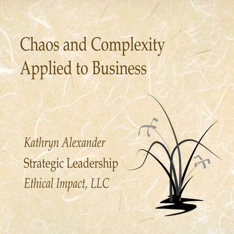 Chaos Complexity Eillc | PPT