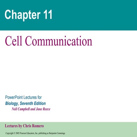 Chap.11 cellcommunication | PPT