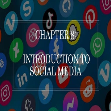 CHAPTER 8 lesson 1 Introduction to social media | PPTX