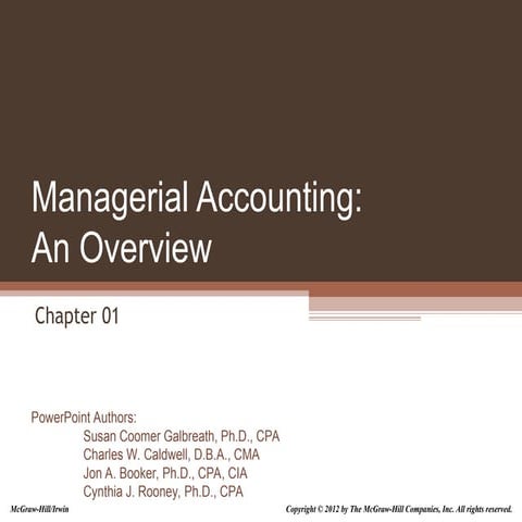 MANAGERIAL ACCOUNTING: AN OVERVIEW...ppt