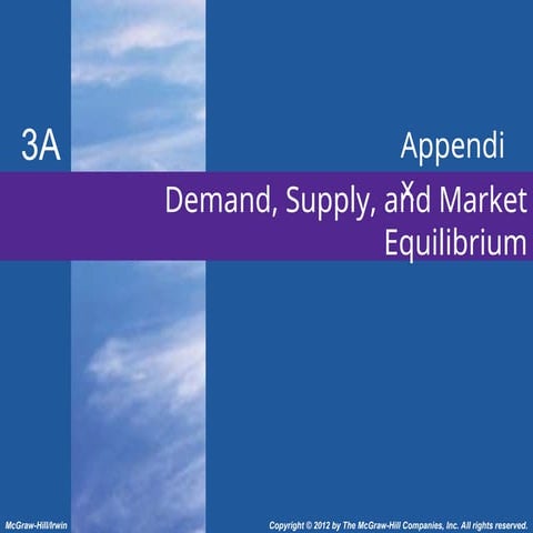 Market Equilibrium Demand And Supply Ppt