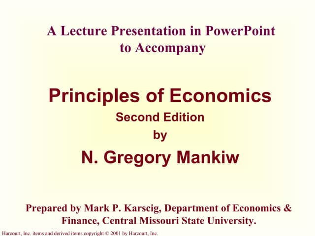 Ten Principles of Economics_gmankiw.pptx | Business | Business and Finance