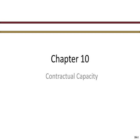 BUS 115 Chap010 capacity and legality | PPT