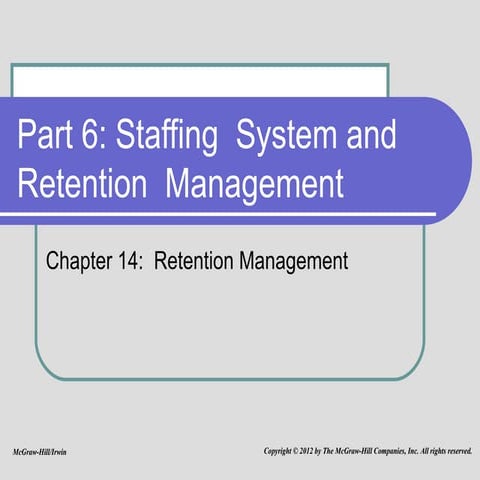 Chap014 retention management_editing | PPT