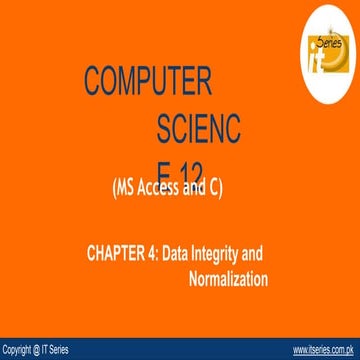Chapter No 4 Data Integrity And Normalization Ppt 3582