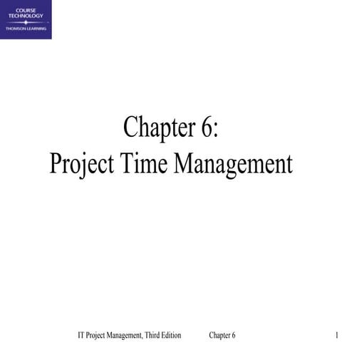 Chap06 project time management | PPT