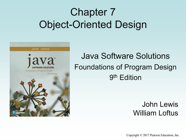 Upstate Csci 200 Java Chapter 7 Oop Ppt