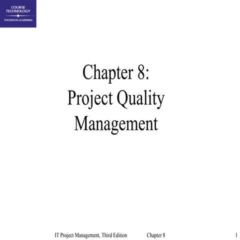 Chap08 project quality management | PPT
