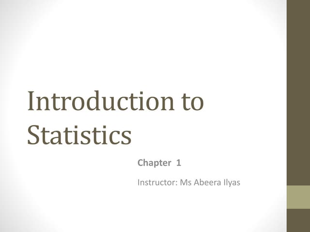 STATISTICAL METHODS IN GEOGRAPHY | PPTX