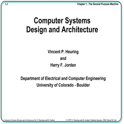 Computer Systems Design and Architecture | PDF