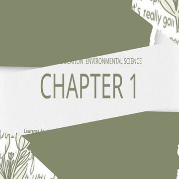 chapter 1 environmental sciencehahahahha | PPTX